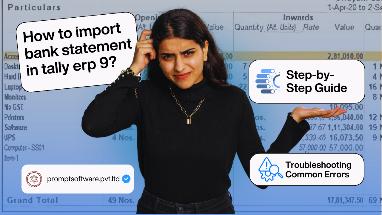 How to Import Bank Statement in Tally ERP 9